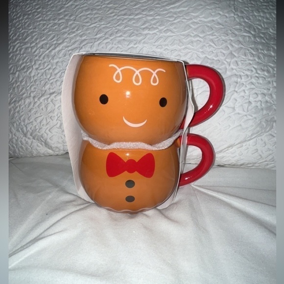 Target | Dining | Nwt Target Christmas Gingerbread Man Stackable Mugs 2 ...